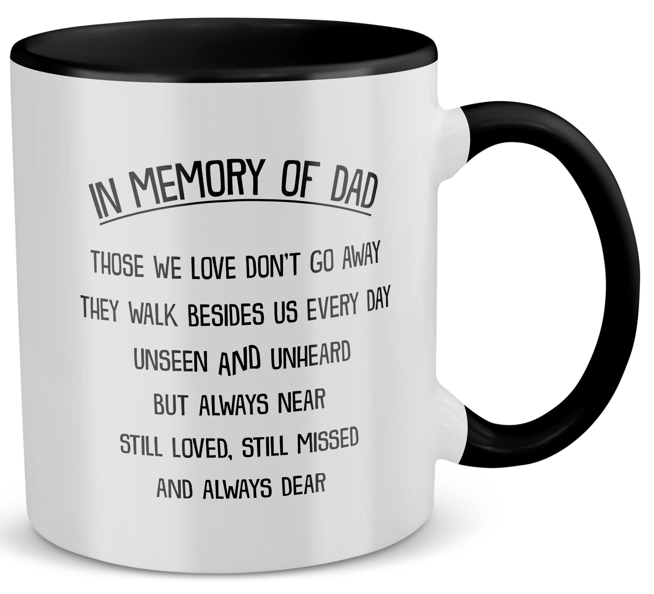 Loss of Dad Gift, Sympathy, Father Memorial Coffee Mug, Grief ...