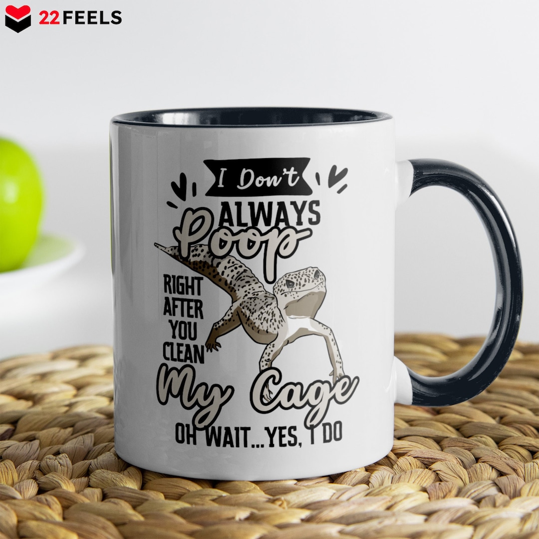 Leopard Gecko Gift Pet Lizard Mug Women Men Girl Boy Kids Reptile ...