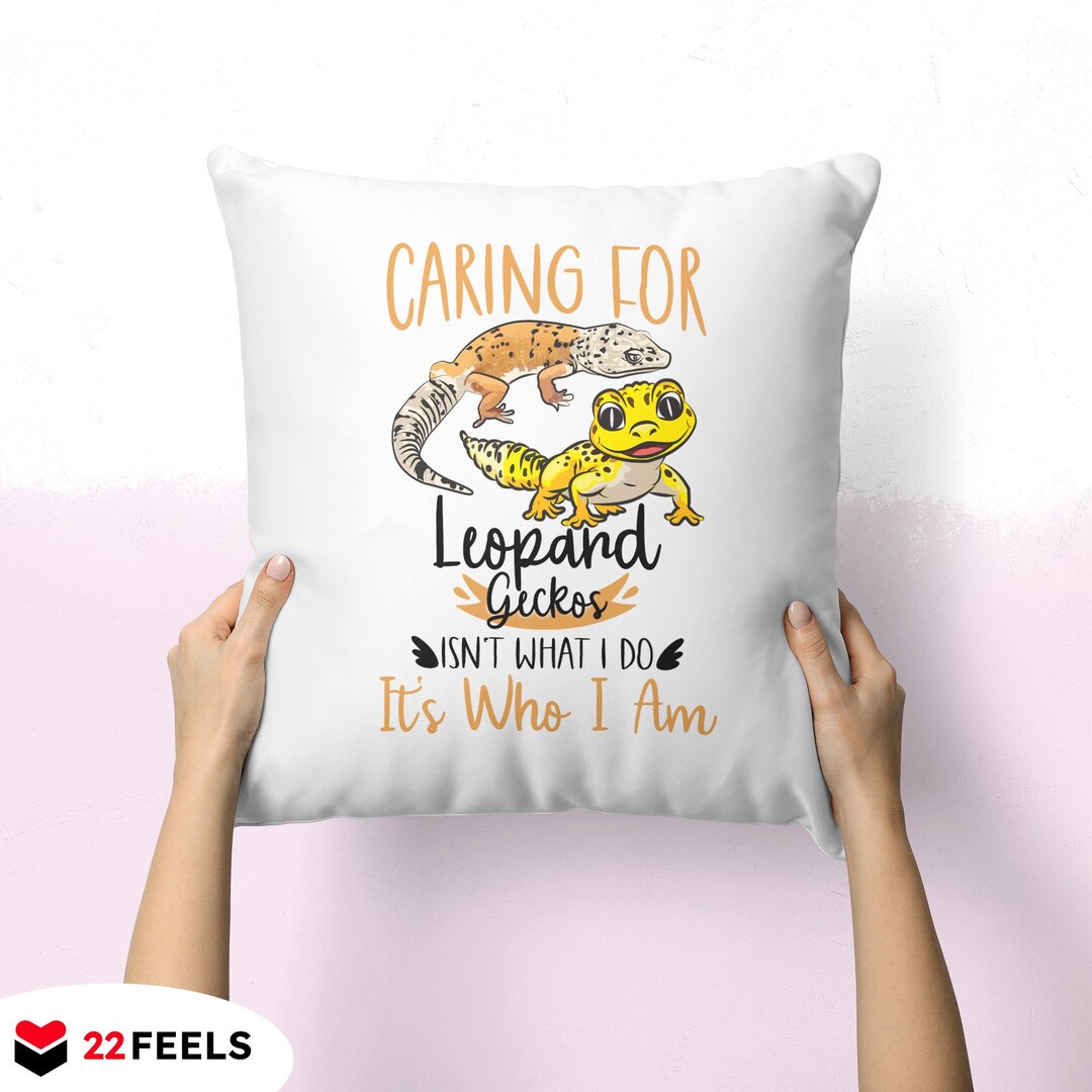 Leopard Gecko Gift Pet Lizard Pillow Women Men Girl Boy Kids - Etsy