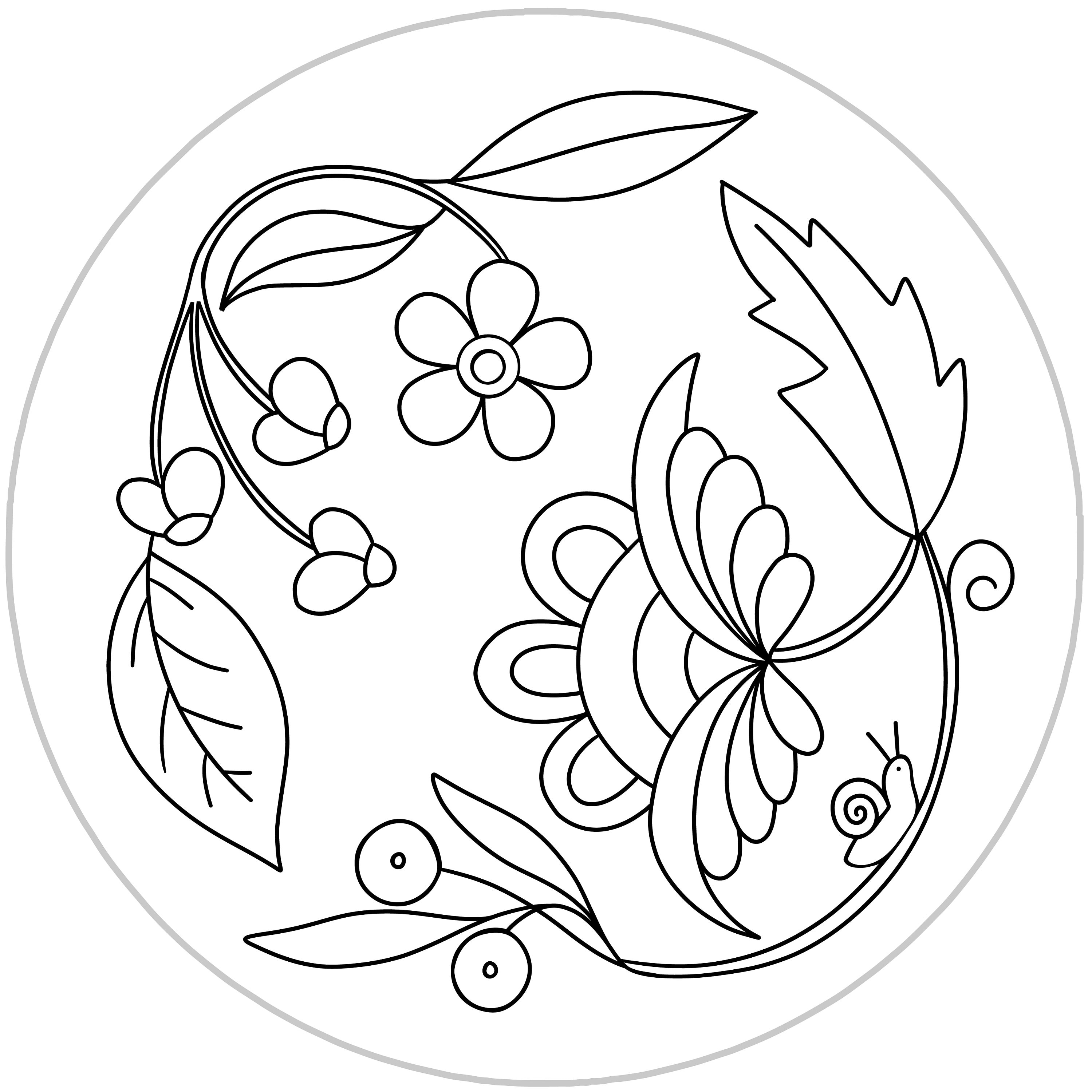 Modern Crewel With Snail PDF - Etsy
