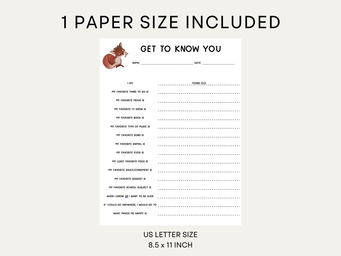 Editable Get to Know You Worksheet. Digital Classroom Worksheet. Team ...