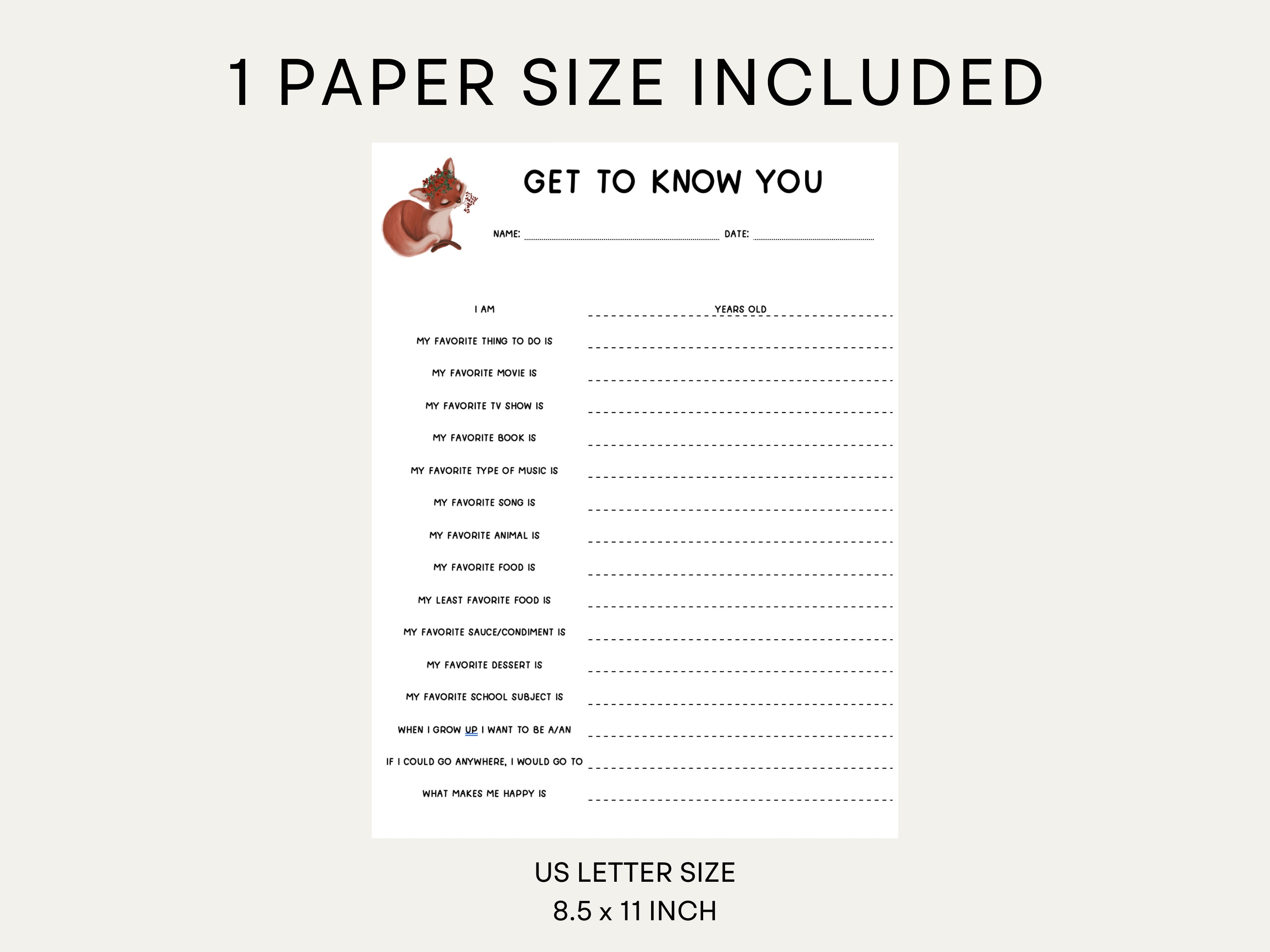Editable Get to Know You Worksheet. Digital Classroom Worksheet. Team ...