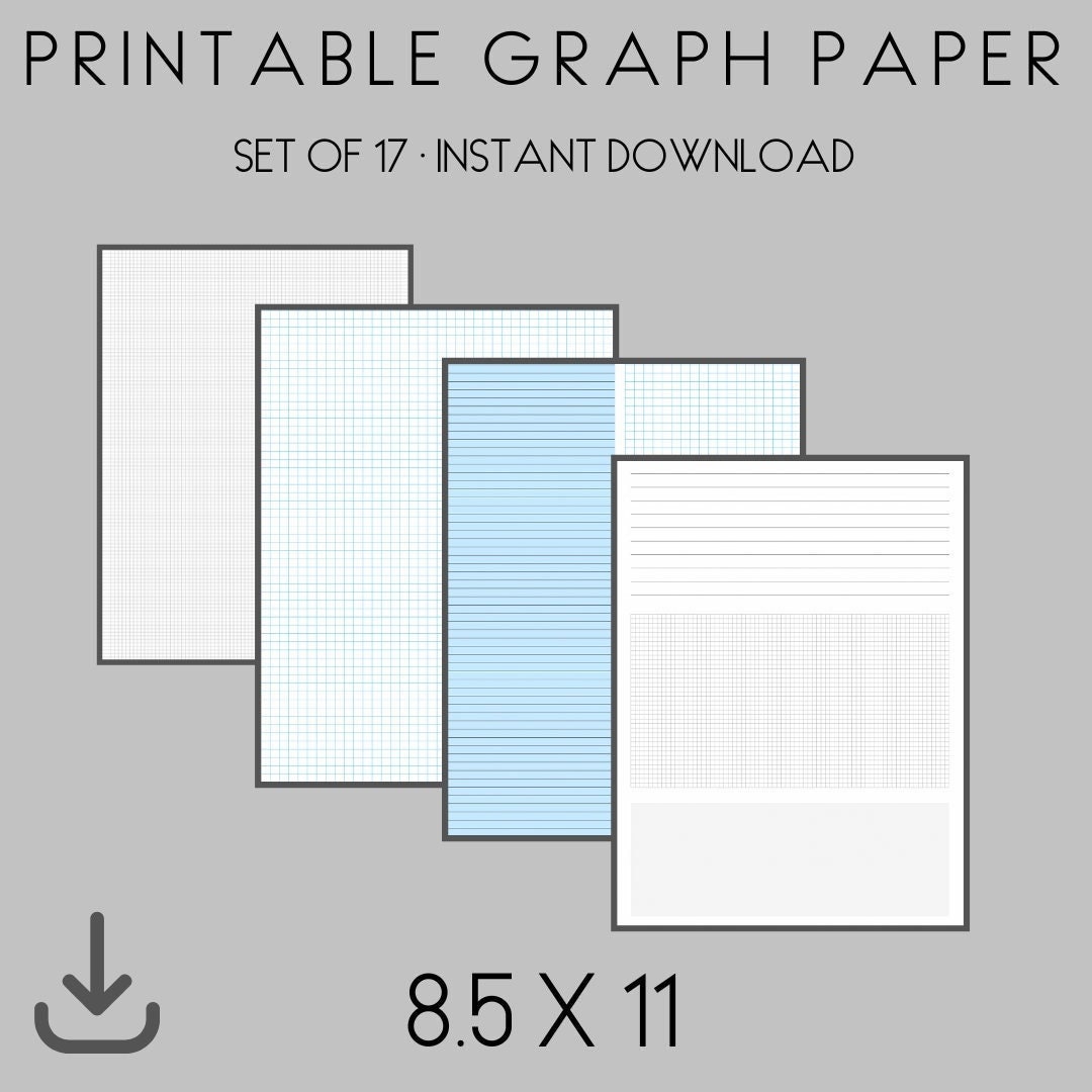 Printable Graph Paper PDF. Dot Grid Paper. Bullet Paper. Grid - Etsy