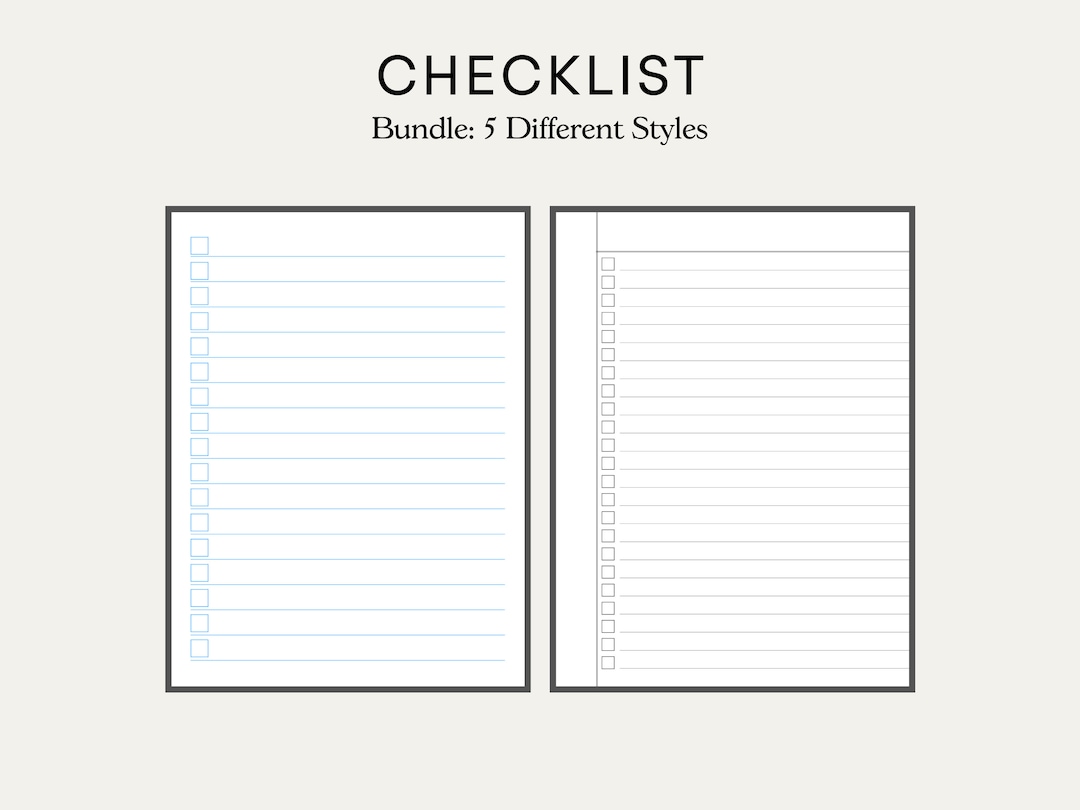 Printable Checklist Paper PDF. Dot Grid Paper. Bullet Paper. Grid Paper ...