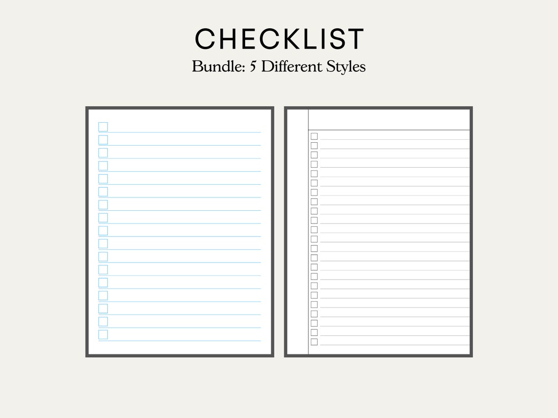 Printable Checklist Paper PDF. Dot Grid Paper. Bullet Paper. Grid Paper ...