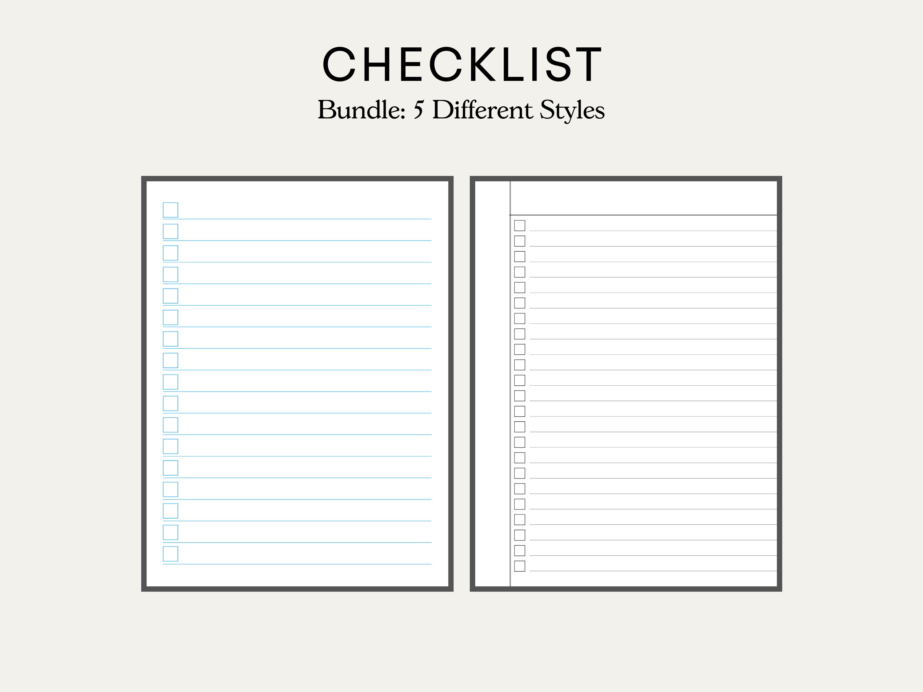 Printable Checklist Paper PDF. Dot Grid Paper. Bullet Paper. Grid Paper ...