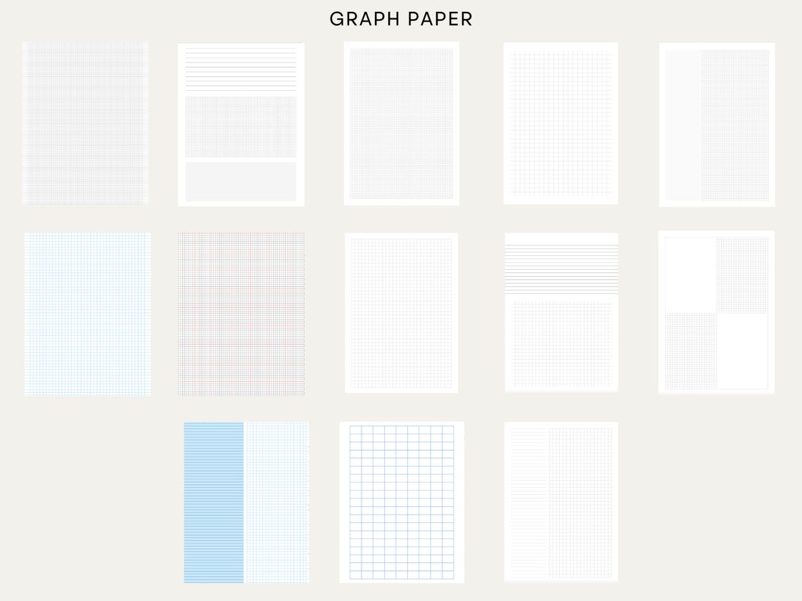 Printable Graph Paper PDF. Dot Grid Paper. Bullet Paper. Grid Paper ...