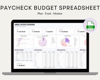 Flexible Bi-weekly Paycheck Budget Excel Budget Finance Template - Etsy