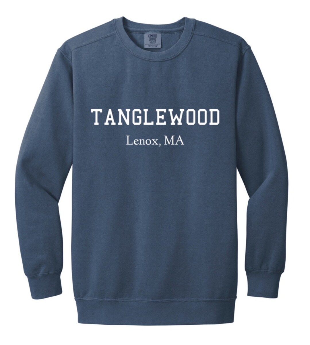 Tanglewood Lenox Ma Varsity Comfort Colors Crew - Etsy