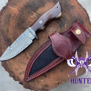 Smith Blade Custom Handmade Damascus Steel Hunting Camping Hand Forged ...