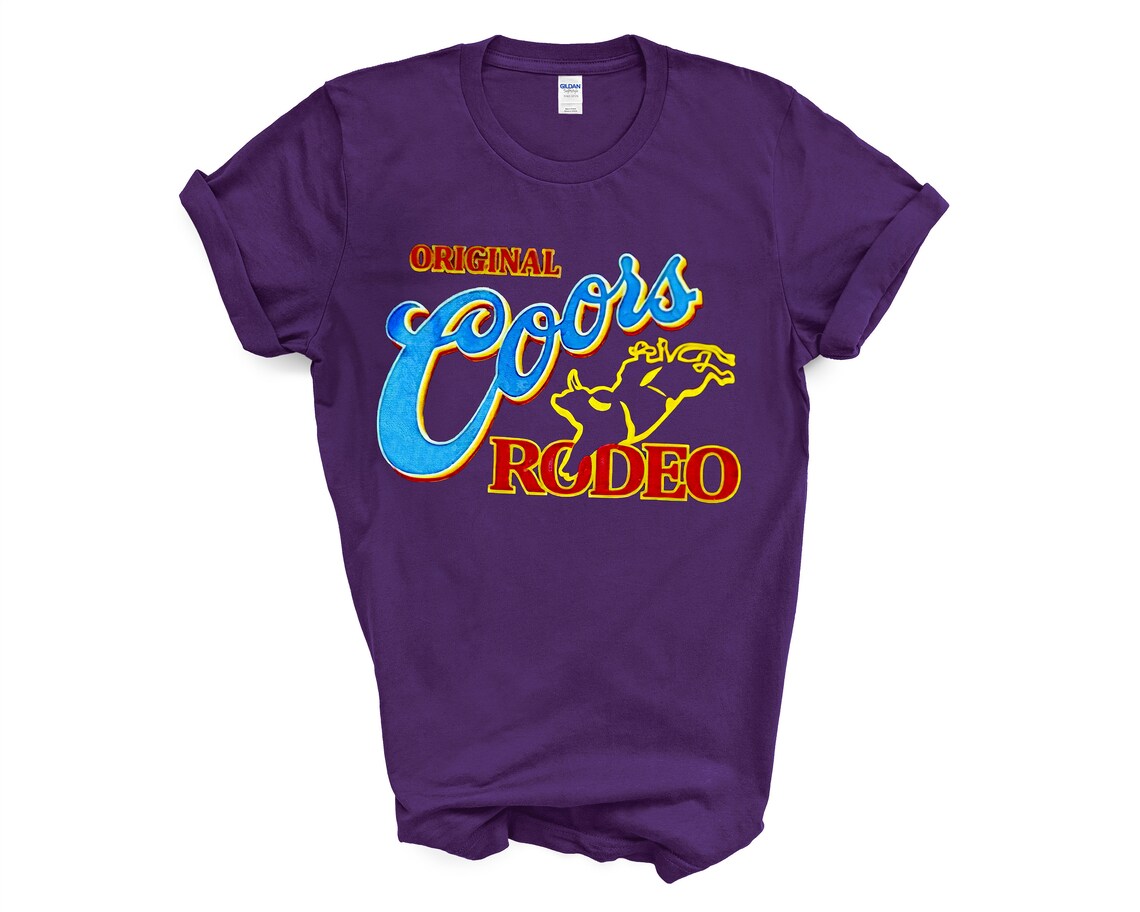 Original Coors Rodeo T Shirt Coors Light Beer Rodeo T Shirt Etsy