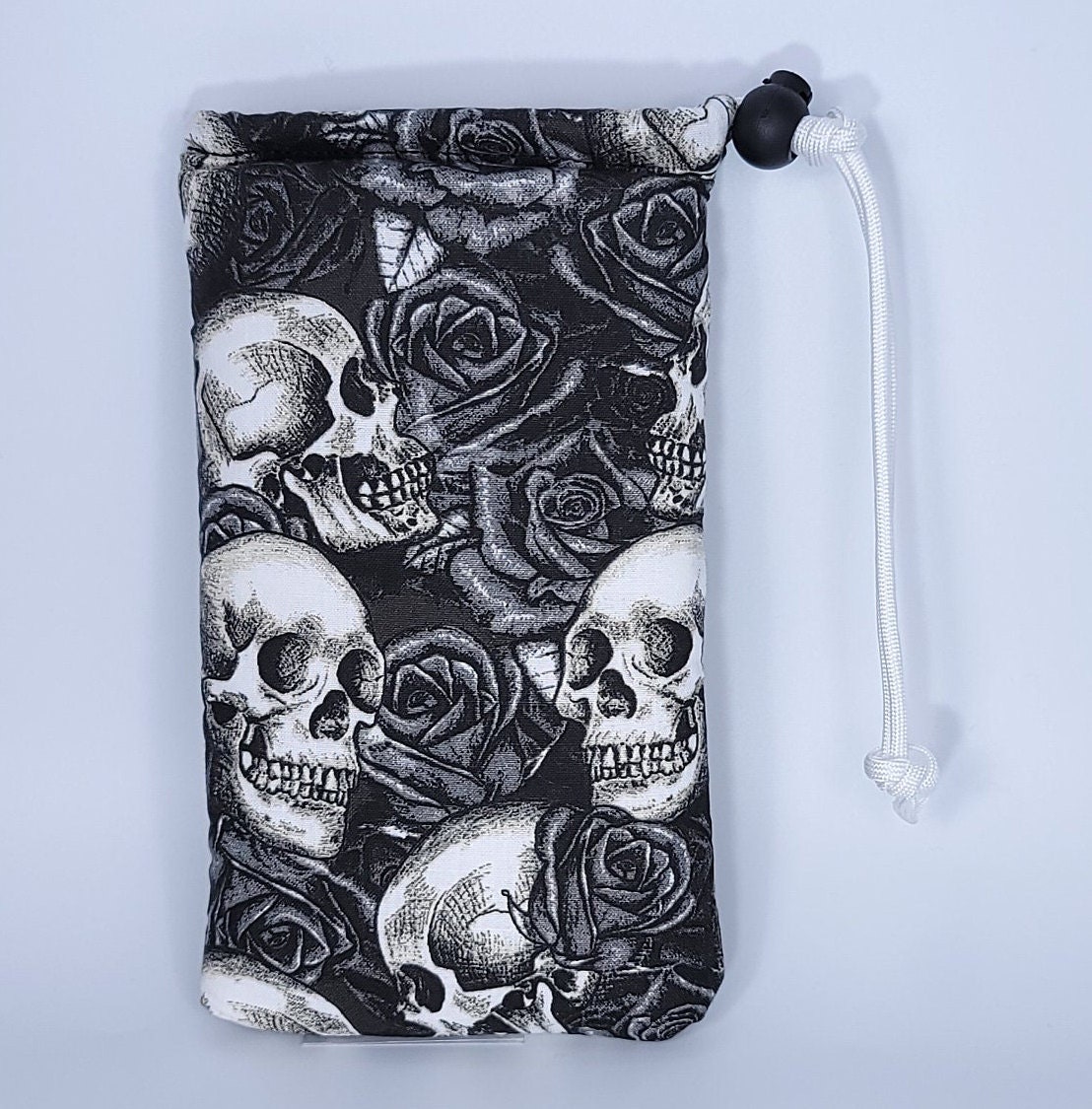 Custom Size Skull & Rose Pipe Pouch Glass Pipe Case Bubbler - Etsy