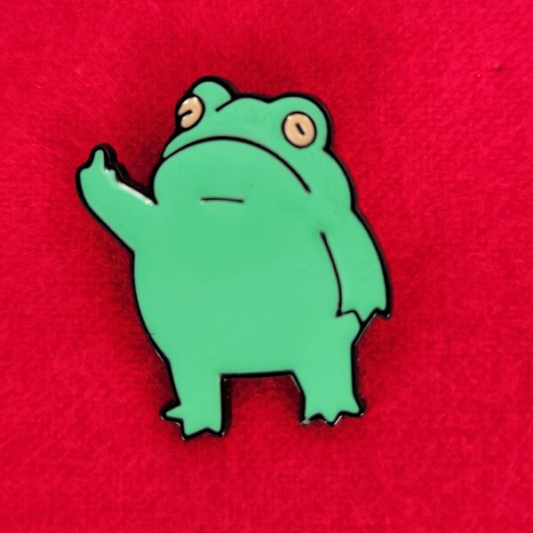 Middle Finger Frog - Etsy
