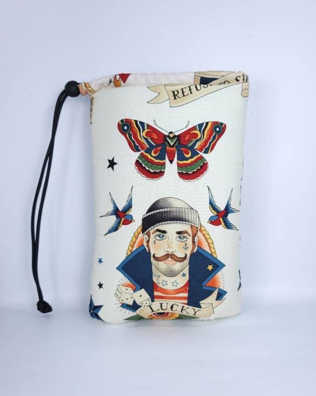 Lucky Sailor Pipe Pouch Glass Pipe Case Bubbler Bag Stoner - Etsy