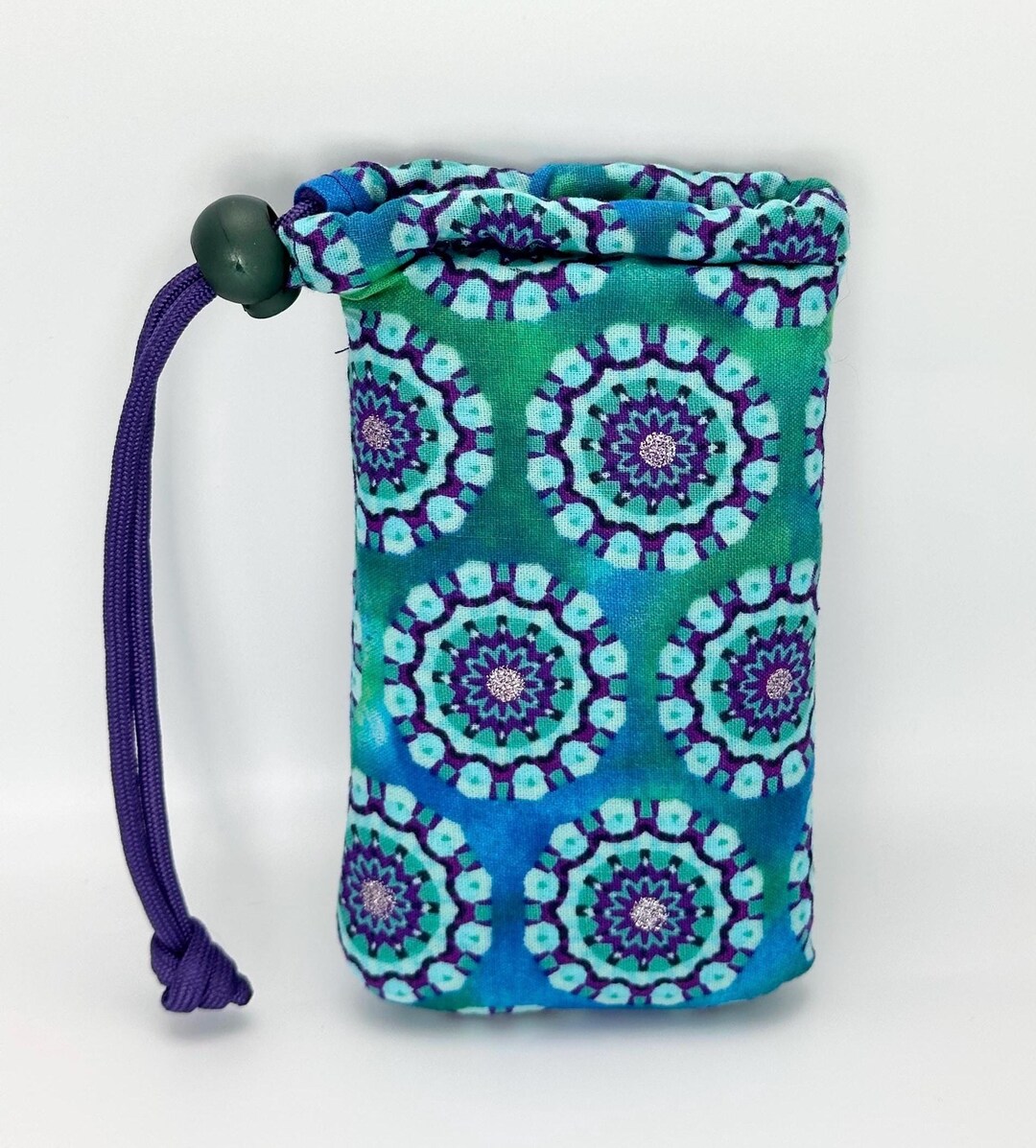 Teal Mandala Pipe Pouch, Glass Pipe Case, Pipe Bag, Padded Stash Bag ...