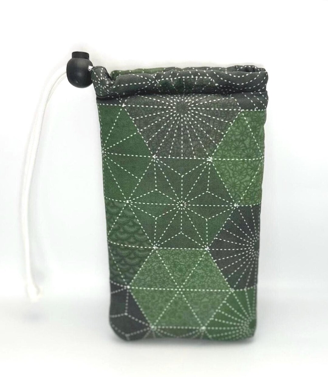 Japanese Geometric Pattern Pipe Pouch, Glass Pipe Case, Smoking ...