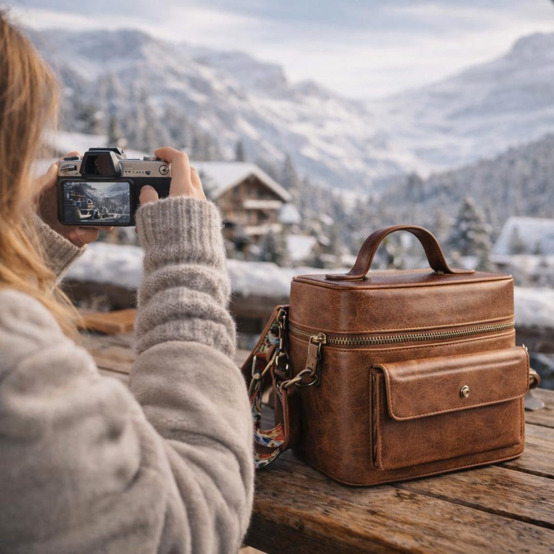 Handcrafted Leather Camera Bag – Festival Strap, Photographer Gift - Etsy
