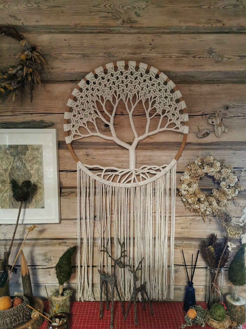 Tree of Life Macrame Tree of Life Wall Decor Gift Idea Family Macrame ...