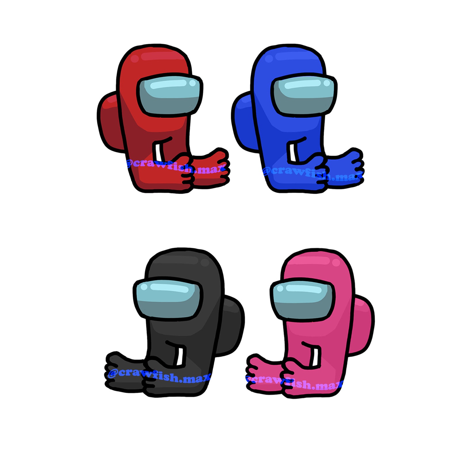 Amongus Feet Stickers Mungus Among Us Game Funny Meme - Etsy