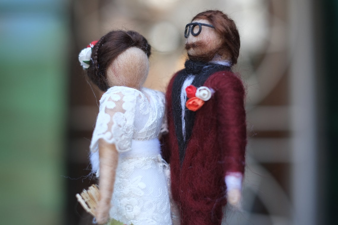 Custom couple portrait Family present Bride and groom | Etsy