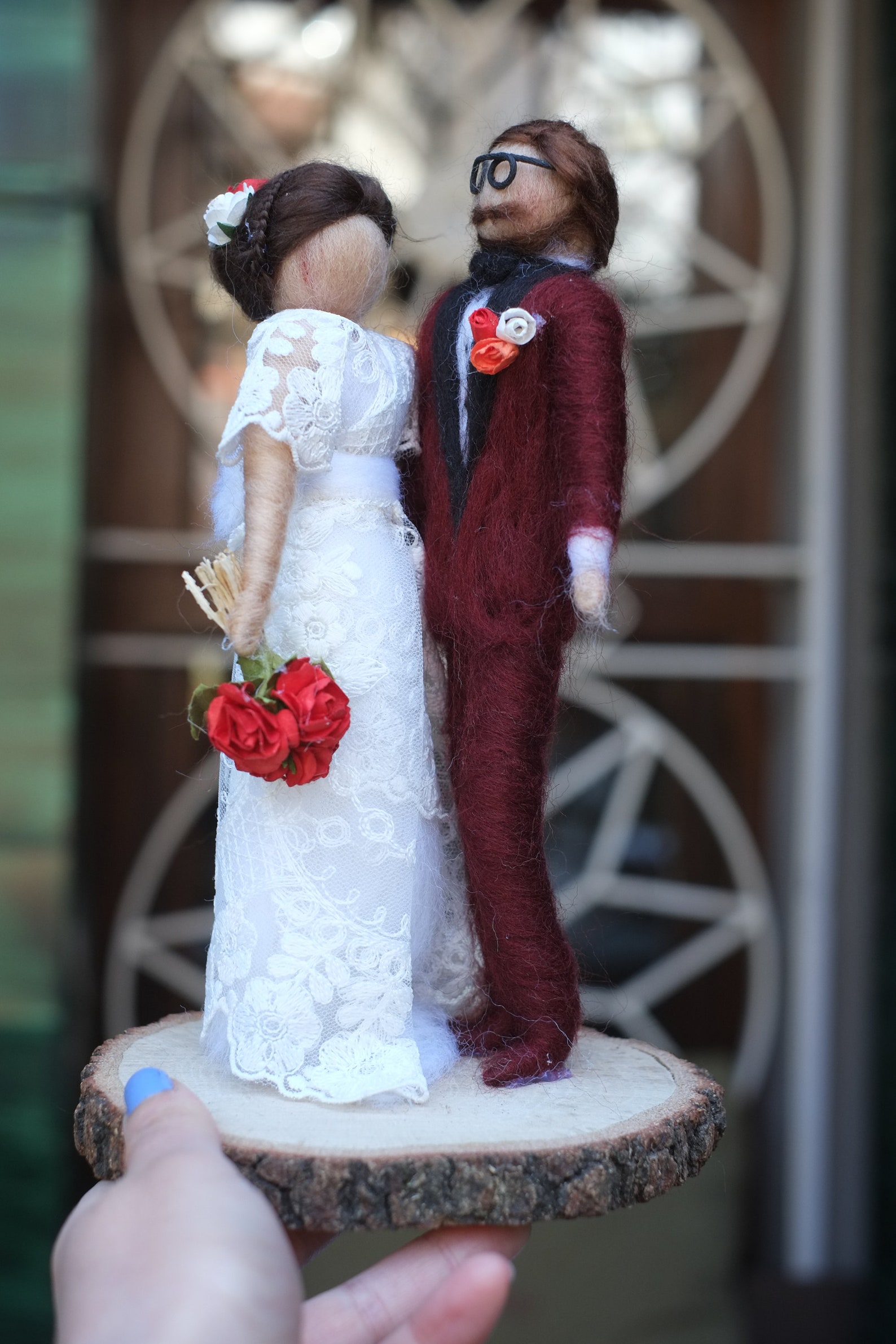 Custom couple portrait Family present Bride and groom | Etsy