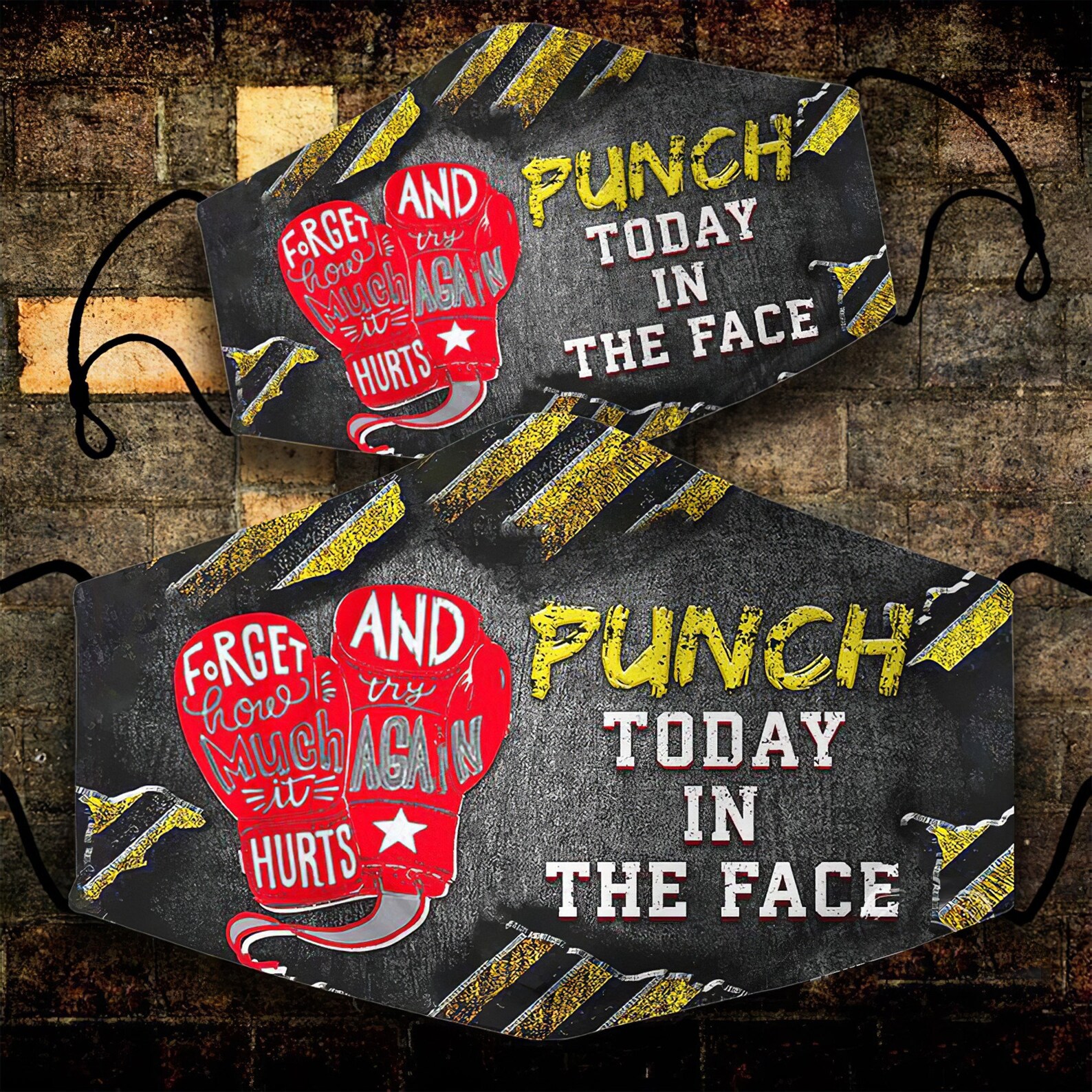 Punch Today In The Face Awesome Boxing Face Mask | Etsy