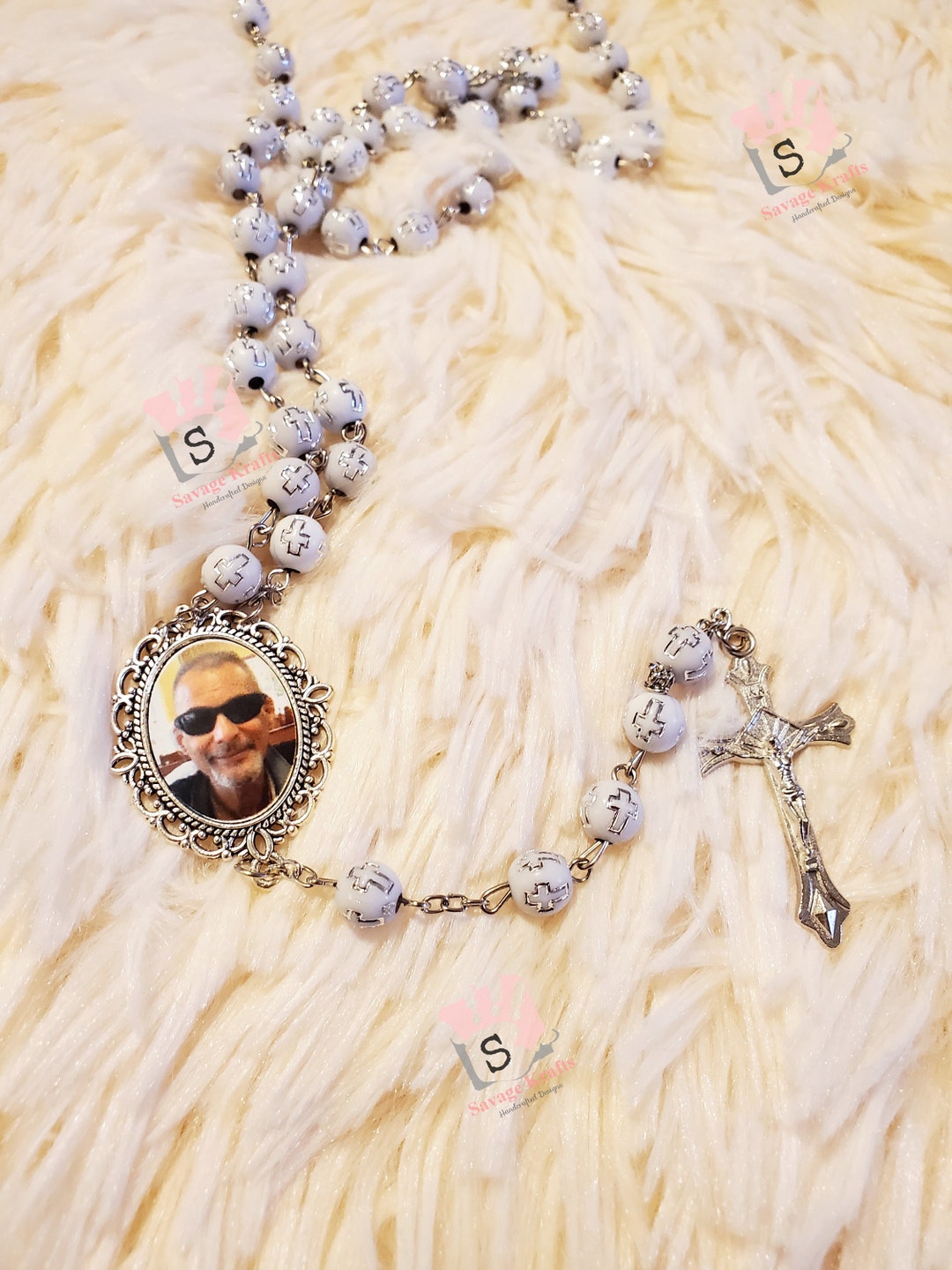 Personalized Rosary/ Rosary With Picture Rosario Con Foto Personalizado ...