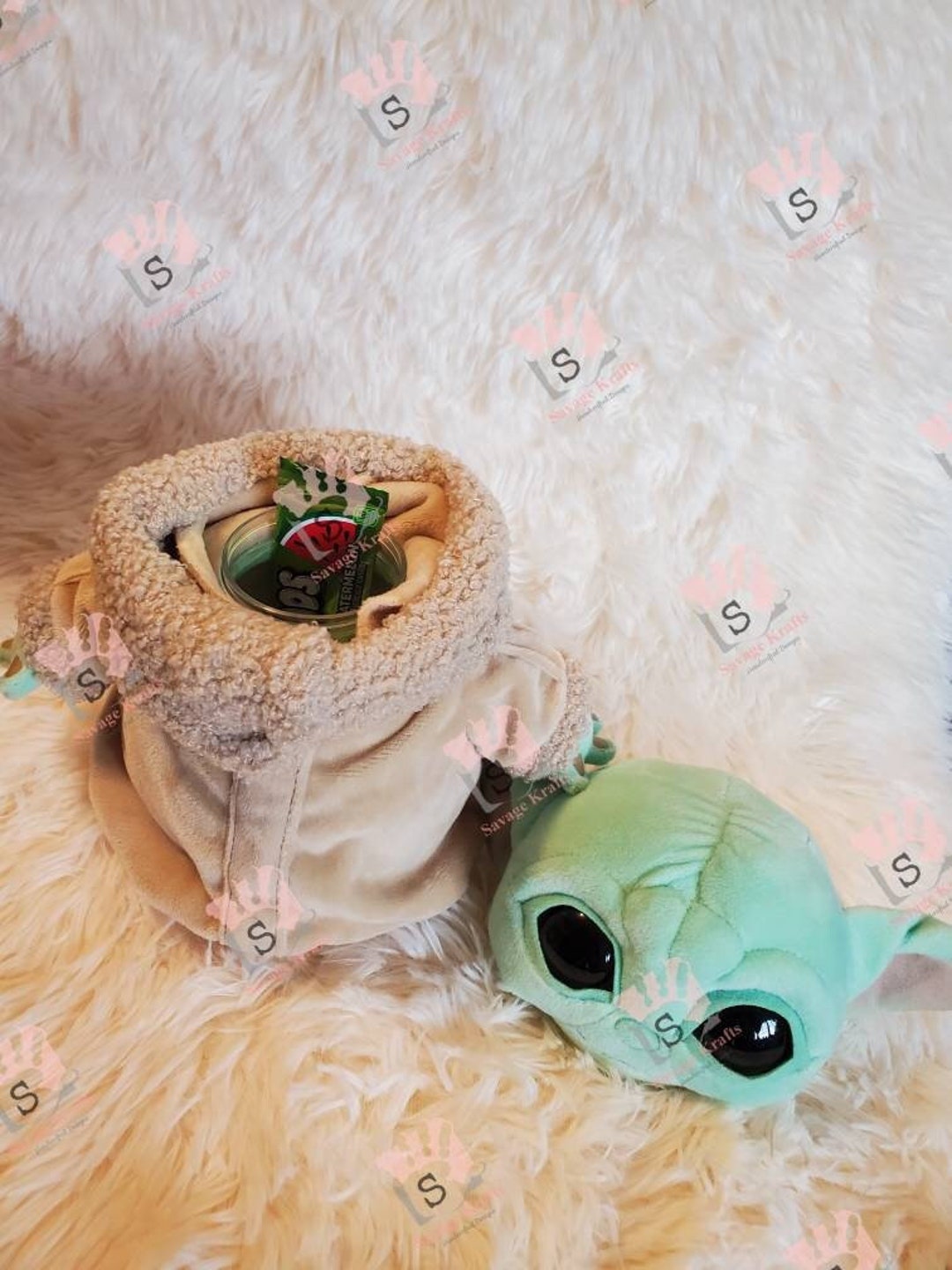 Baby Yoda Stash Buddy/stash Jar/hide Money Pills Candy/ Secret Hiding ...