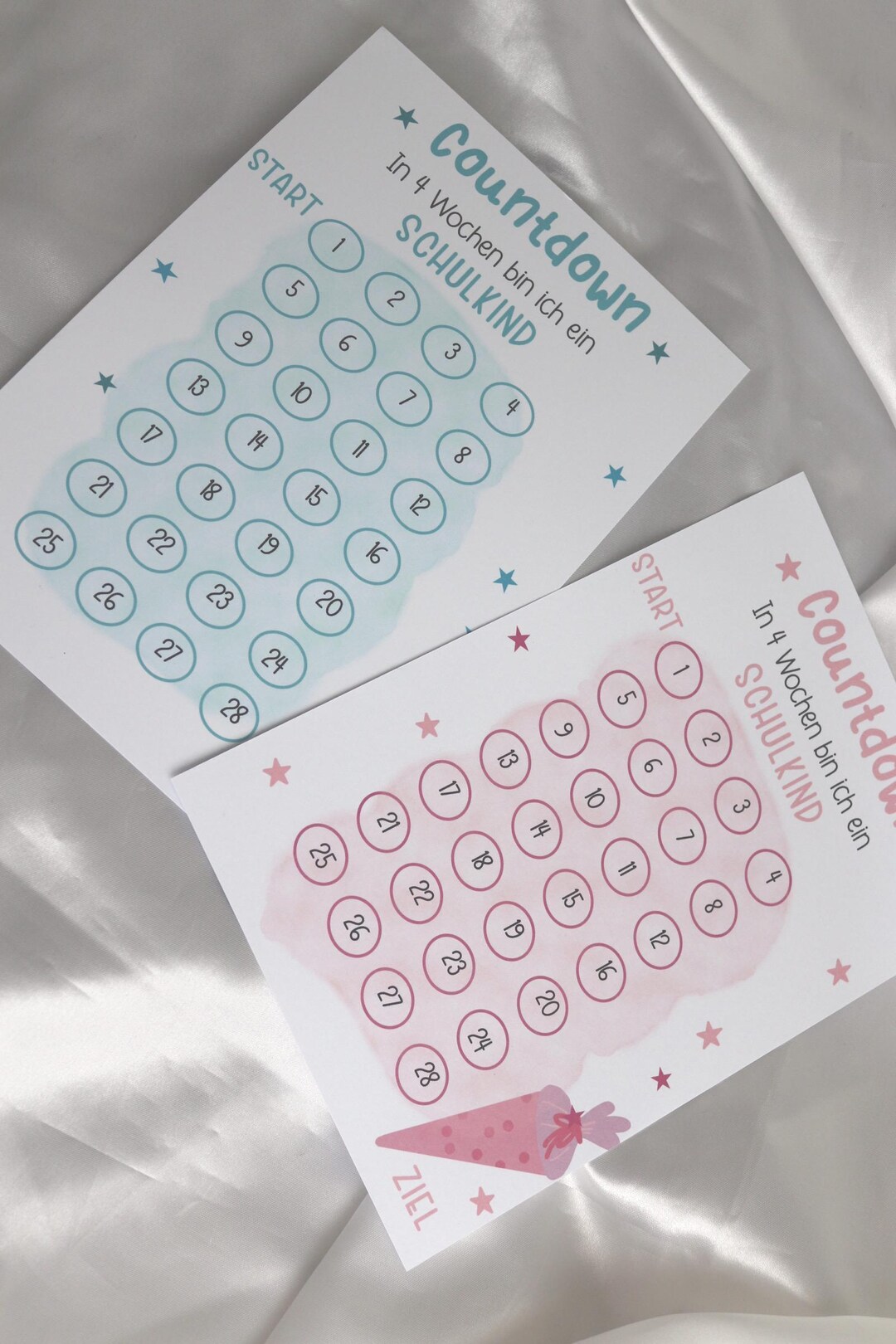 Countdown to Starting School | A5 Poster – 4 Weeks Until School Starts ...