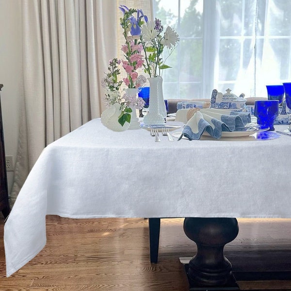 Linen Tablecloth - Etsy