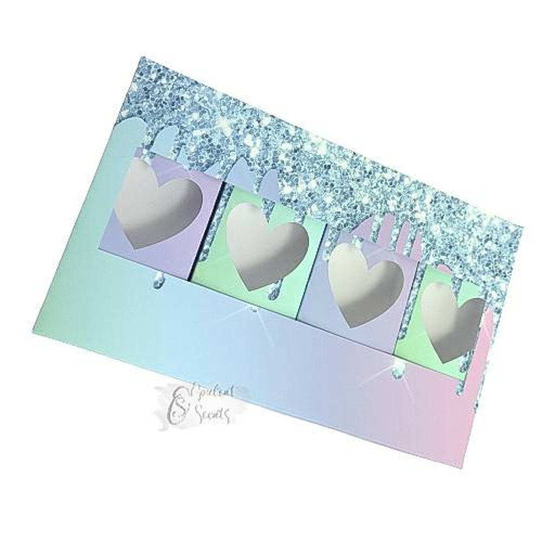 Wax Melt Snap Bar Boxes & Outer Gift Box With Printed Purple/green ...