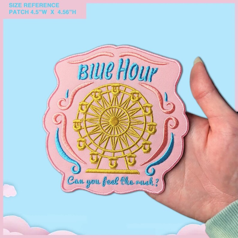 Tomorrow X Together TXT blue Hour Embroidered Patch - Etsy