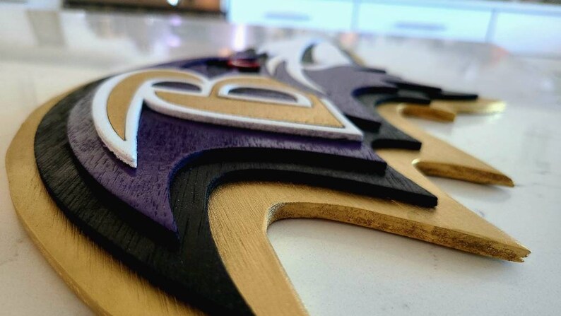 Baltimore Raven's Wood Sign 3D Football Sign Ravens - Etsy
