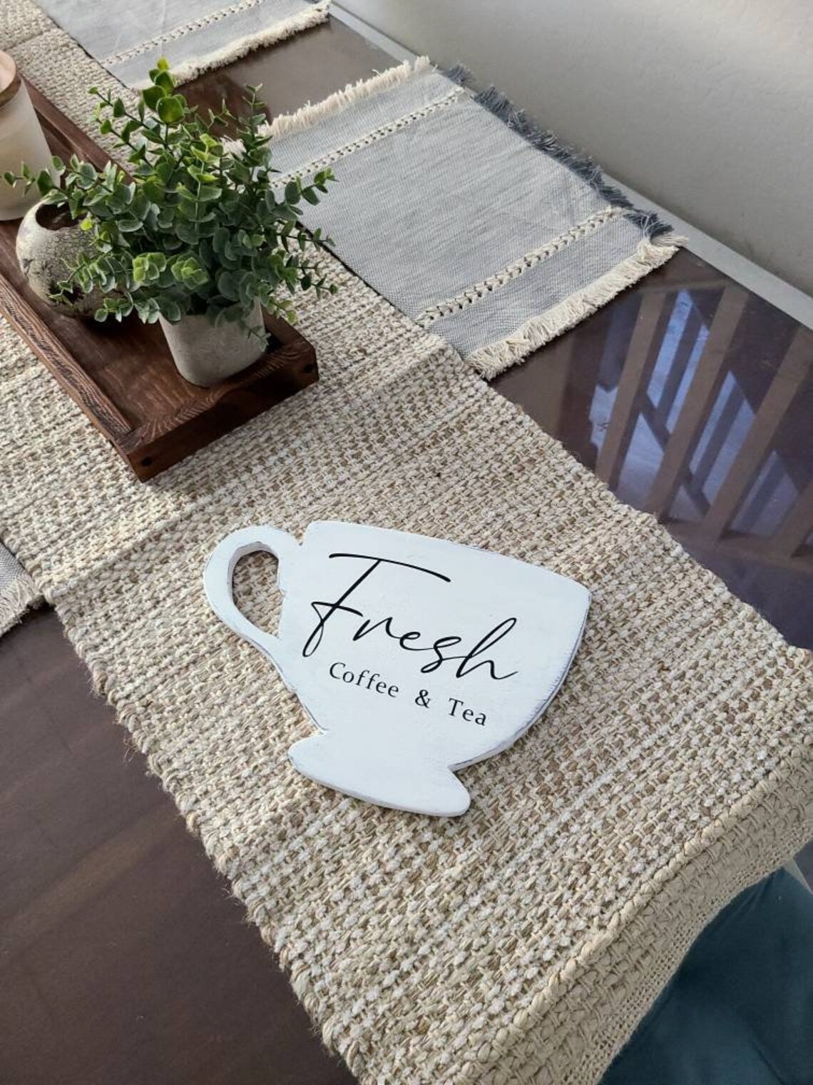 Coffee Sign Personalized Tea Cup Coffee Bar Tea Bar Decor - Etsy