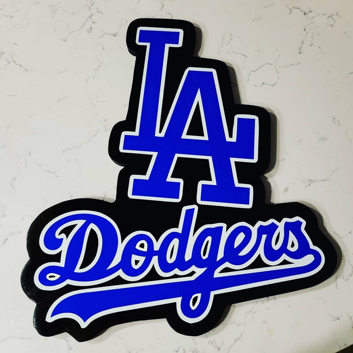 LA Dodgers wood signfan art garage sign man cave | Etsy