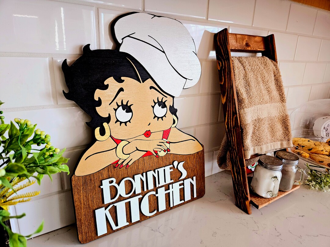 Betty Boop Kitchen Sign Personalizado decoración del hogar, decoración ...