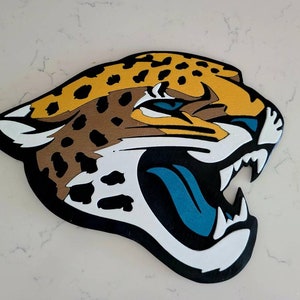 Jacksonville Jaguars, Wood Sign 3D, Football Sign, NFL, Man Cave, Gift ...