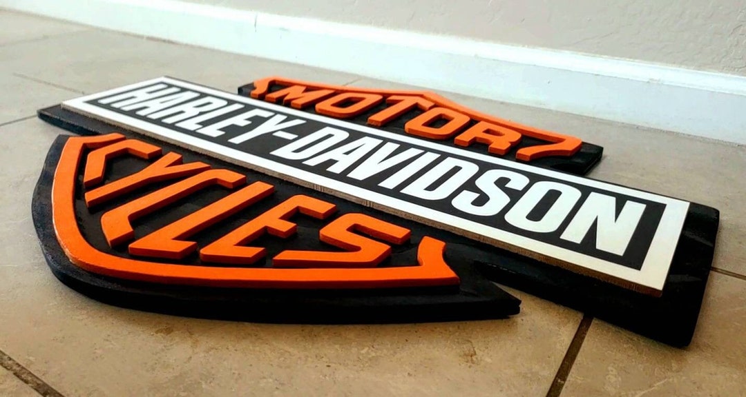 Harley Davidson, Wooden Harley Decor, Motorcycle Decor, Father's Day ...