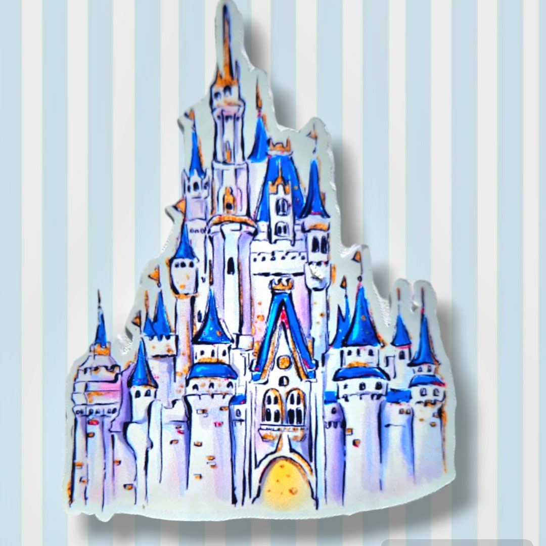 Disney Castle Stickers, Disneyland Sign, Theme Park Stickers, Enchanted ...