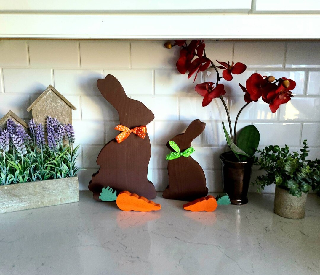 Easter Decorations, Chocolate Bunny, Easter Tier Tray Decor, Easter ...