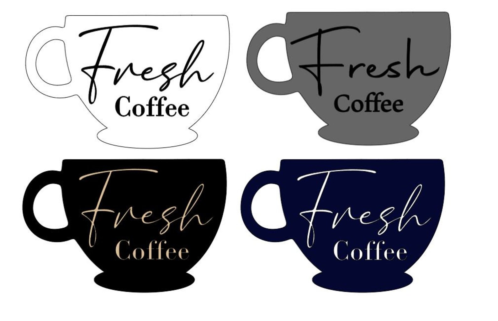 Coffee Sign Personalized Tea Cup Coffee Bar Tea Bar Decor | Etsy