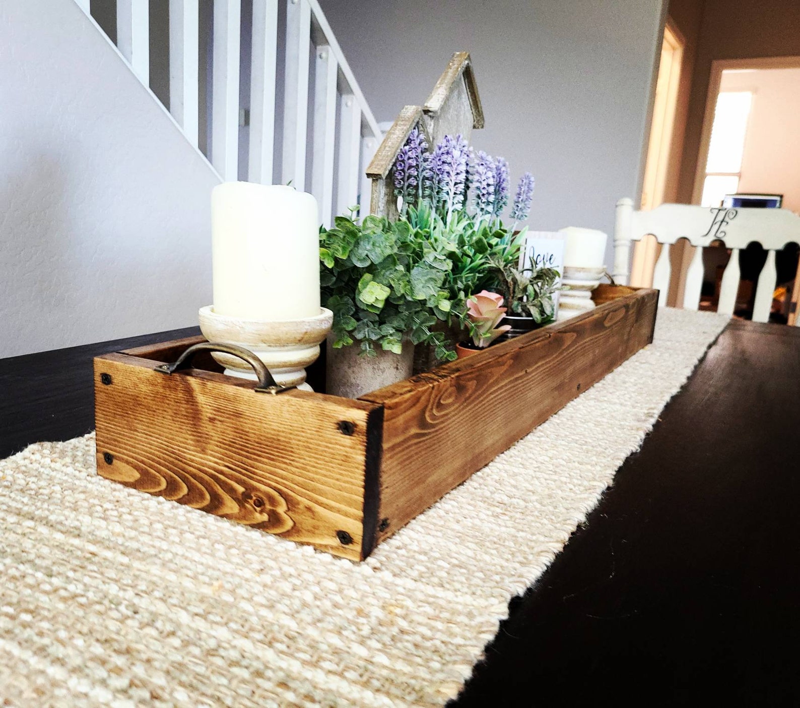 Farmhouse Table Trough 3.5 Inch Tall Dining Room - Etsy