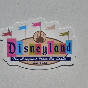 Disney Stickers, Disneyland Sign, Theme Park Stickers Sparkle, Glitter ...