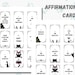 100 Positive Affirmation Cards Cat-themed Self Care Printable ...