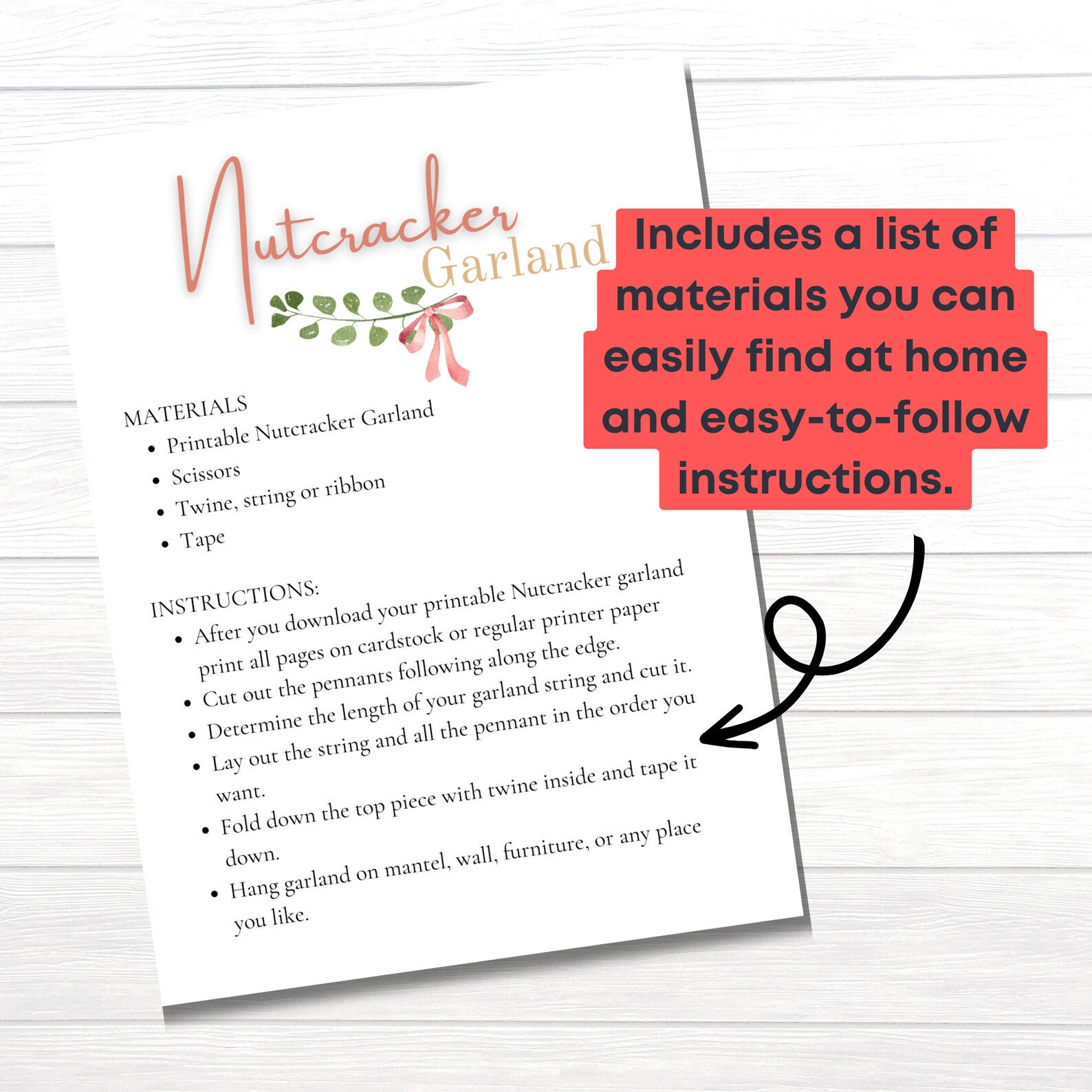 Christmas Nutcracker Banner Printable | Nutcracker Christmas ...