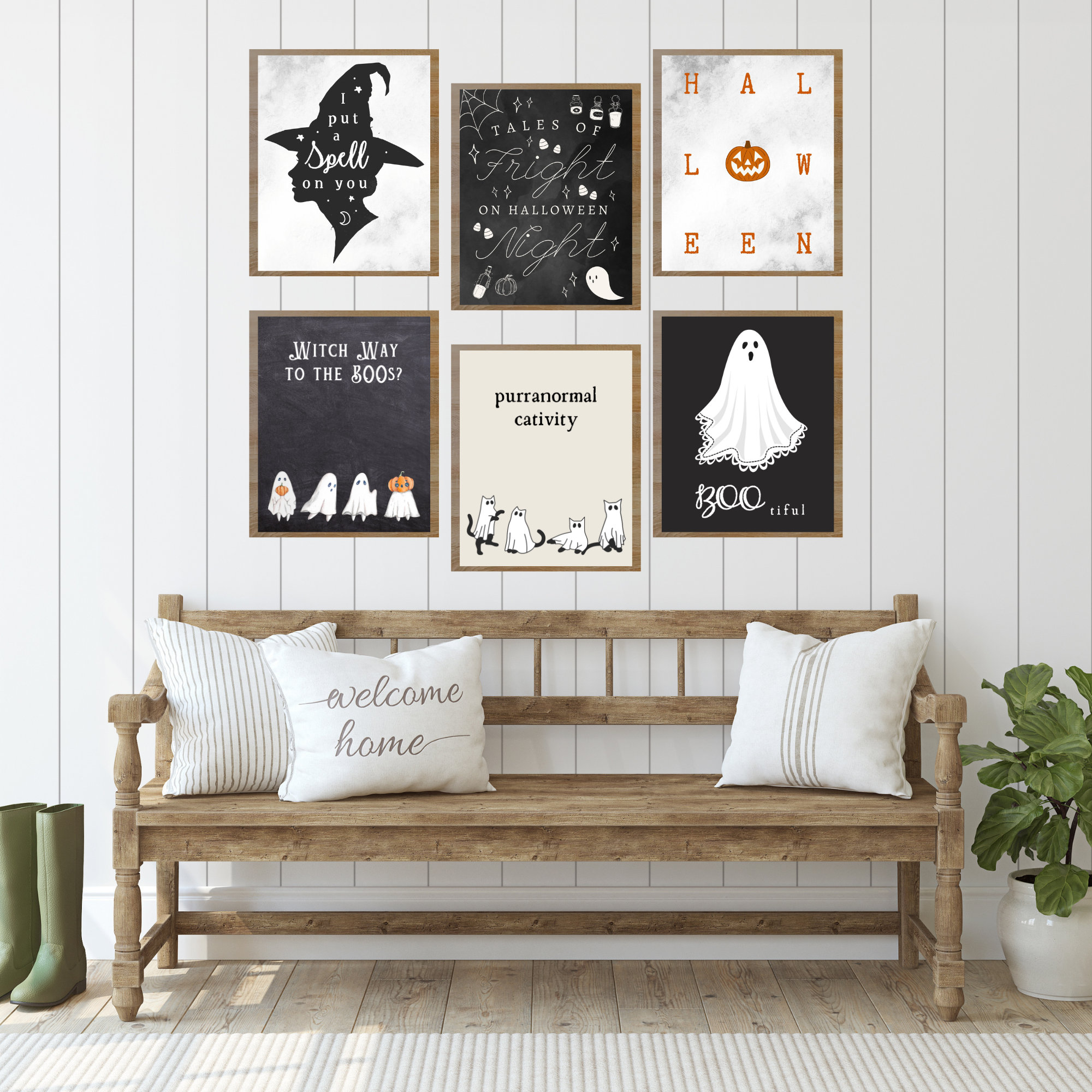 Halloween Art Mega Bundle Set of 15 Printable Halloween Wall Art ...