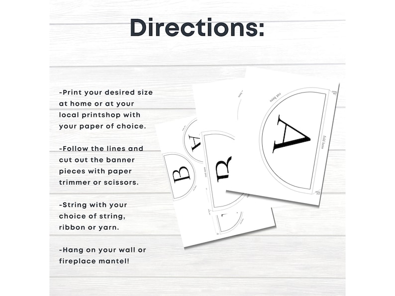 Cute Printable Banner Alphabet Letter Banner With Numbers Scallop ...