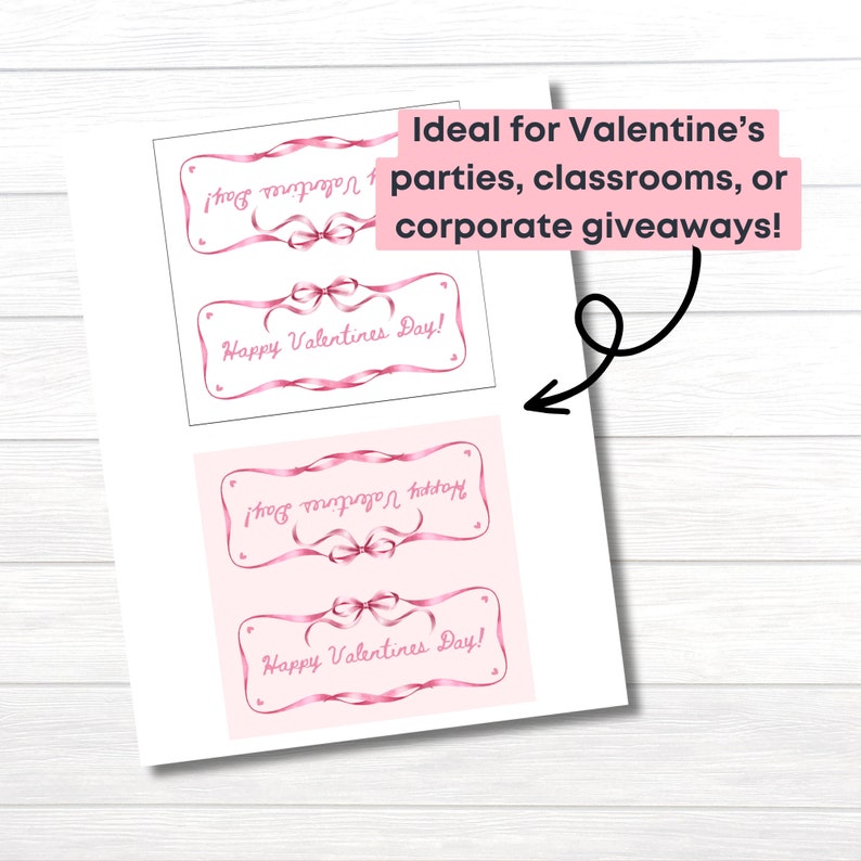 Valentine Treat Bag Topper Printable Valentines Day Cookie Bag Toppers ...