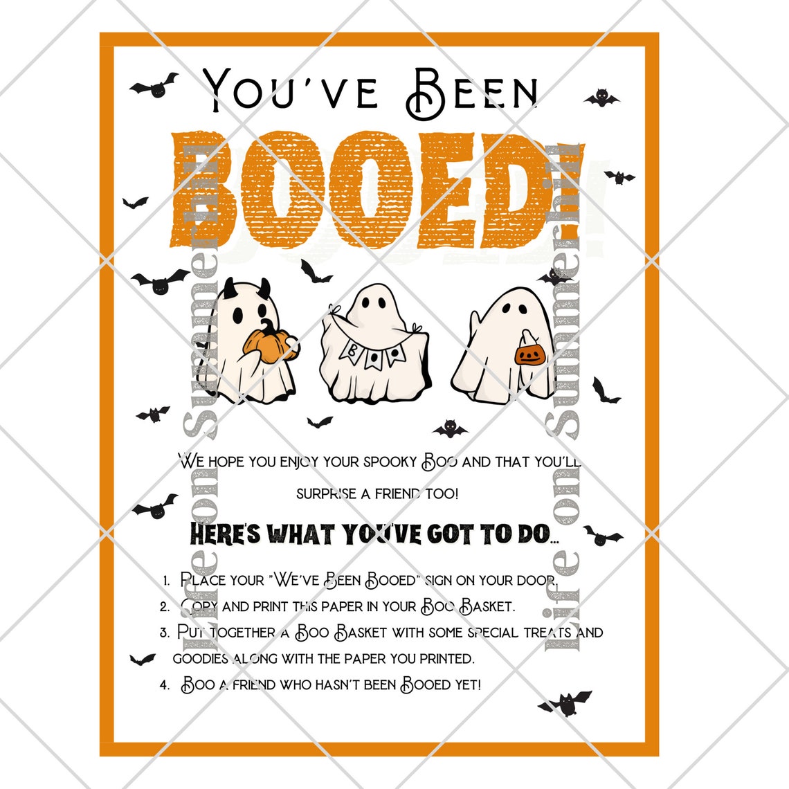 You've Been Booed Printable Halloween Printable Halloween - Etsy