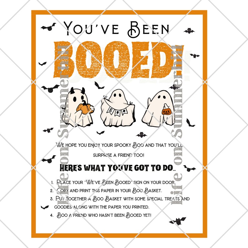 You've Been Booed Printable Halloween Printable Halloween - Etsy